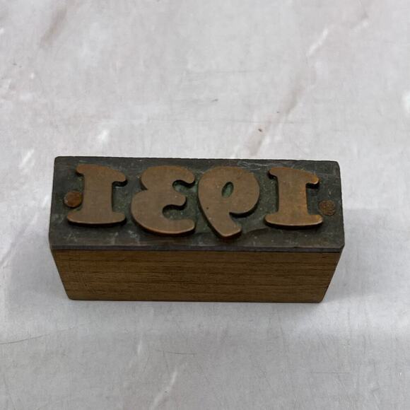 None | Accents | Vintage Copper Printers Block Typeset Stamp 931 Sf4 ...
